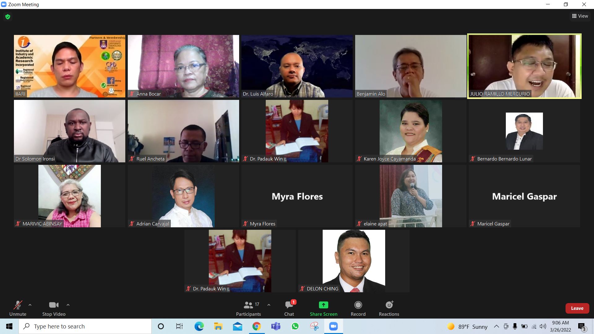 IIARI holds Virtual Editorial Team Assembly - IIARI