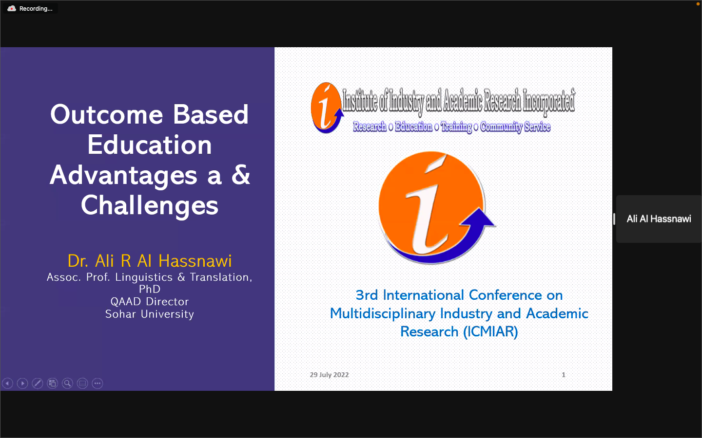 3rd ICMIAR-2022 Highlights - IIARI